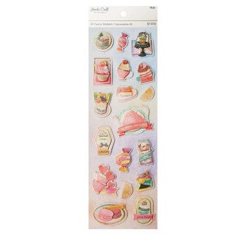 18ct 3D Fancy Stickers: Dessert Theme | Cutie